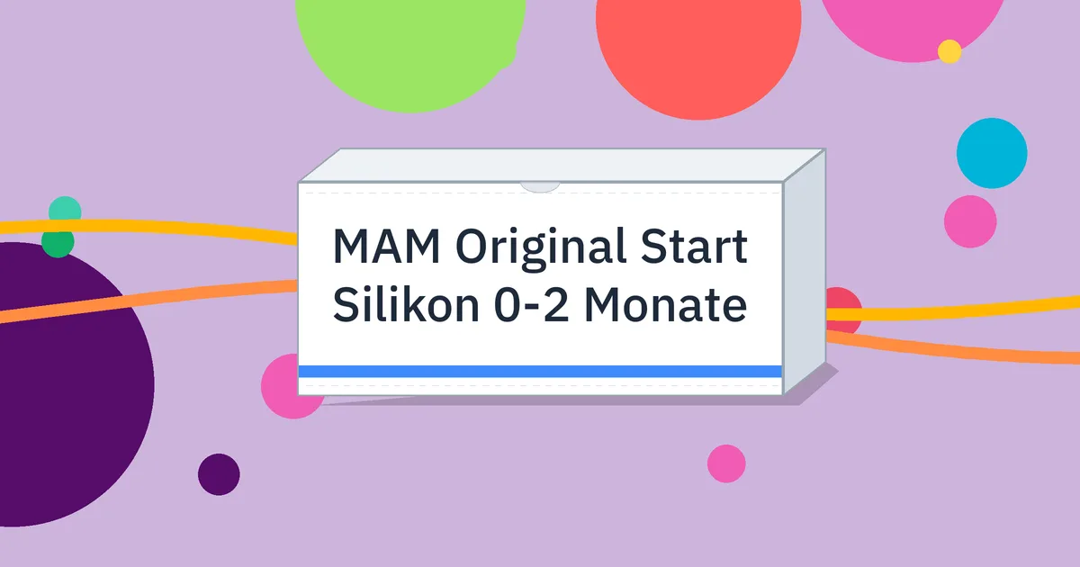 Symbolbild: Packung mit der Aufschrift MAM Original Start Silikon 0-2 Monate (PZN 18889221) – Verfügbarkeit und Bezug in Apotheken in Frankfurt am Main