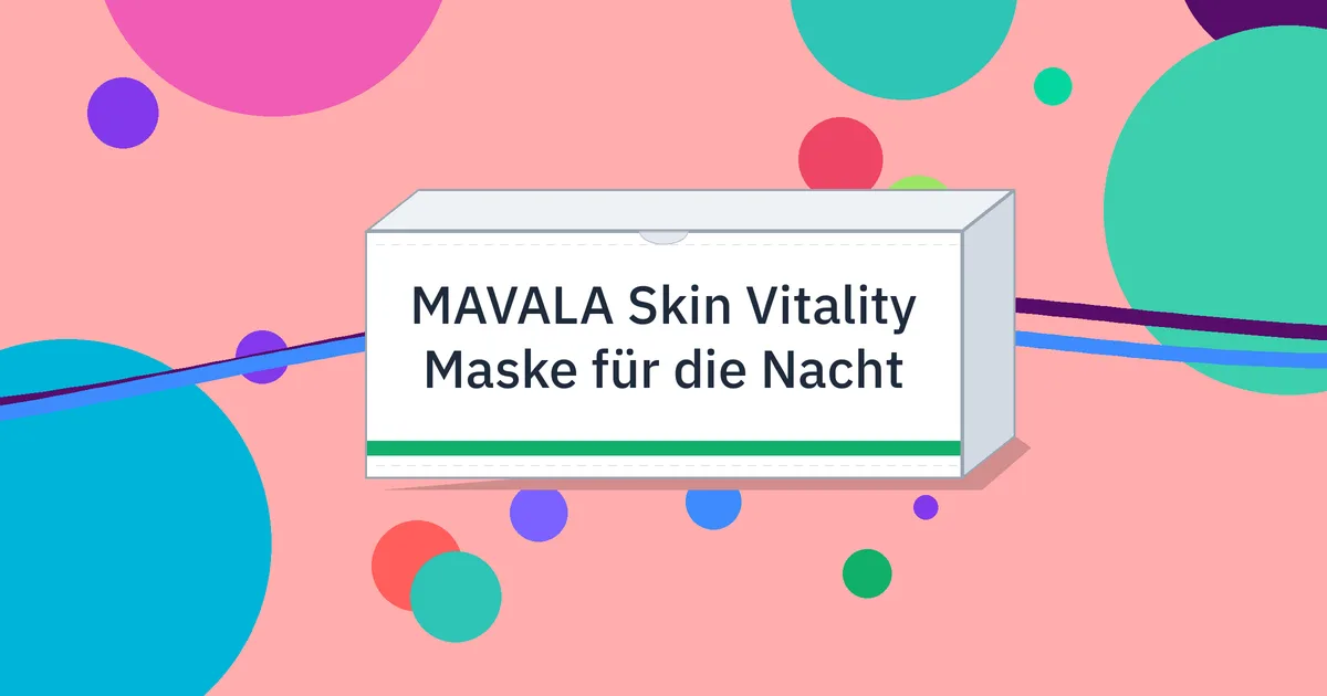 Symbolbild: Packung mit der Aufschrift MAVALA Skin Vitality Maske für die Nacht (PZN 13694731) – Verfügbarkeit und Bezug in Apotheken in Frankfurt am Main
