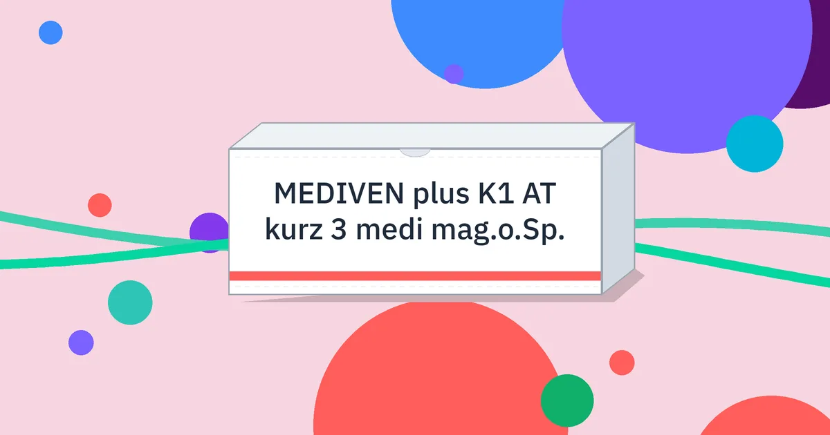 Symbolbild: Packung mit der Aufschrift MEDIVEN plus K1 AT kurz 3 medi mag.o.Sp. (PZN 15026784) – Verfügbarkeit und Bezug in Apotheken in Frankfurt am Main
