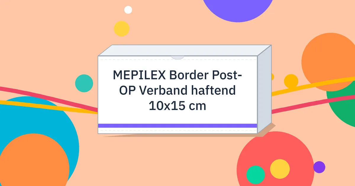 Symbolbild: Packung mit der Aufschrift MEPILEX Border Post-OP Verband haftend 10x15 cm (PZN 14139316) – Verfügbarkeit und Bezug in Apotheken in Frankfurt am Main