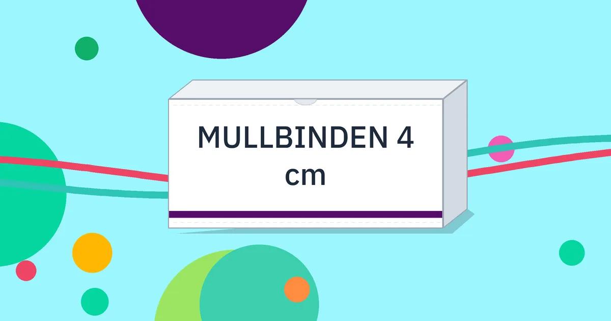 Symbolbild: Packung mit der Aufschrift MULLBINDEN 4 cm (PZN 01960104) – Verfügbarkeit und Bezug in Apotheken in Frankfurt am Main