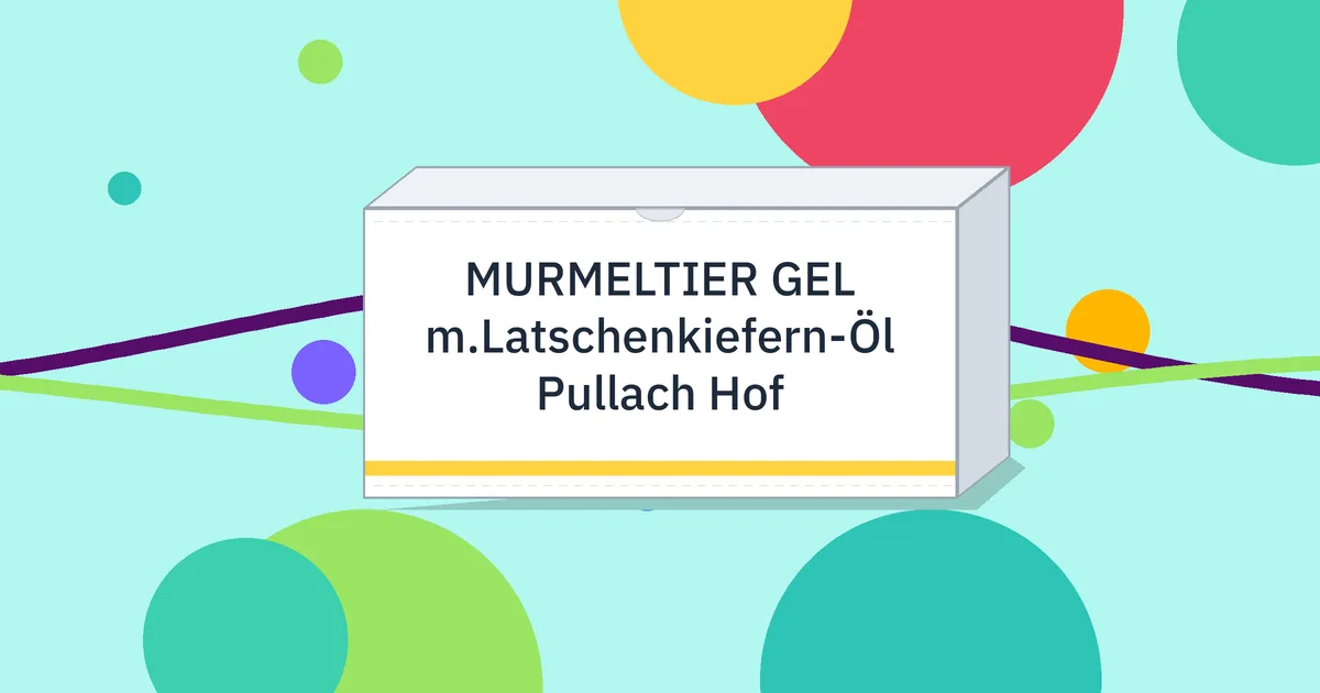 Symbolbild: Packung mit der Aufschrift MURMELTIER GEL m.Latschenkiefern-Öl Pullach Hof (PZN 16204147) – Verfügbarkeit und Bezug in Apotheken in Frankfurt am Main