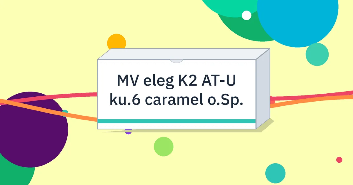 Symbolbild: Packung mit der Aufschrift MV eleg K2 AT-U ku.6 caramel o.Sp. (PZN 00530324) – Verfügbarkeit und Bezug in Apotheken in Frankfurt am Main
