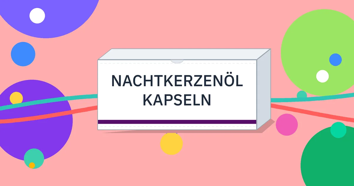 Symbolbild: Packung mit der Aufschrift NACHTKERZENÖL KAPSELN (PZN 04412107) – Verfügbarkeit und Bezug in Apotheken in Frankfurt am Main