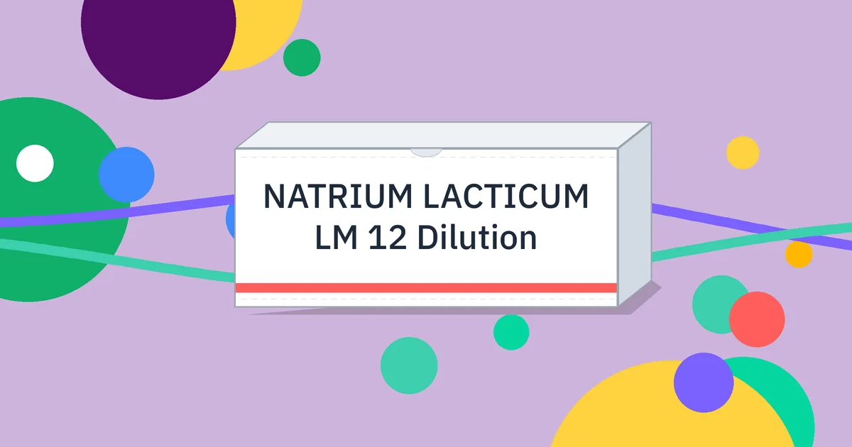 Symbolbild: Packung mit der Aufschrift NATRIUM LACTICUM LM 12 Dilution (PZN 12964832) – Verfügbarkeit und Bezug in Apotheken in Frankfurt am Main