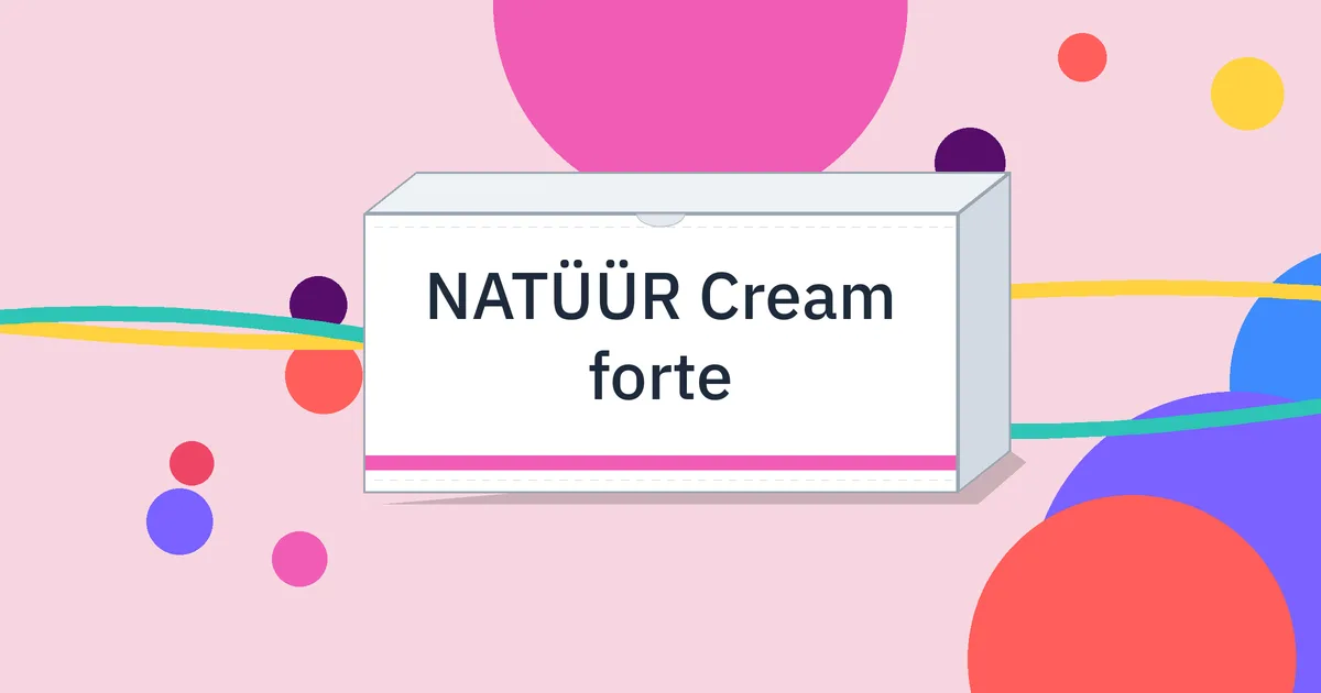Symbolbild: Packung mit der Aufschrift NATÜÜR Cream forte (PZN 19696978) – Verfügbarkeit und Bezug in Apotheken in Frankfurt am Main