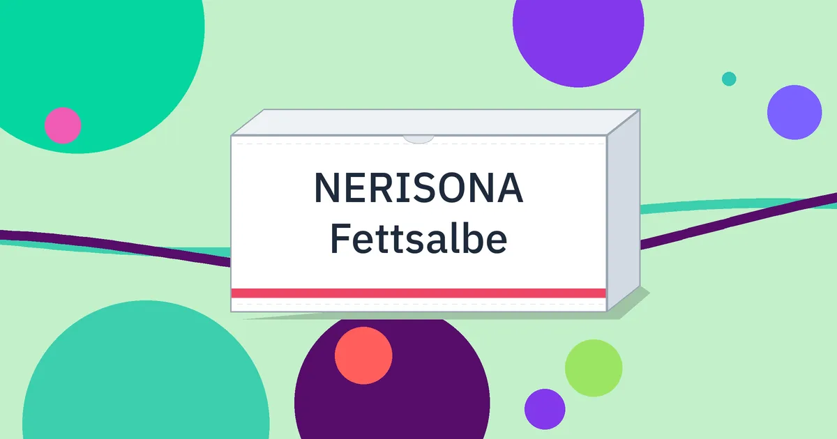 Symbolbild: Packung mit der Aufschrift NERISONA Fettsalbe (PZN 08595381) – Verfügbarkeit und Bezug in Apotheken in Frankfurt am Main