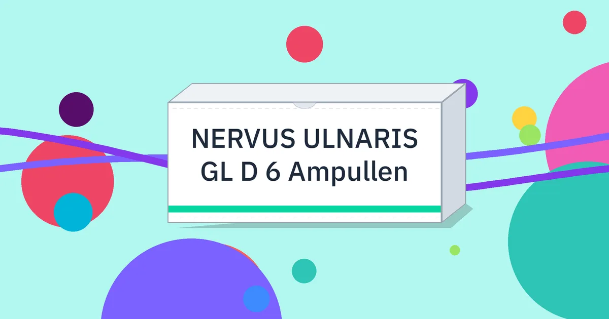 Symbolbild: Packung mit der Aufschrift NERVUS ULNARIS GL D 6 Ampullen (PZN 02942752) – Verfügbarkeit und Bezug in Apotheken in Frankfurt am Main