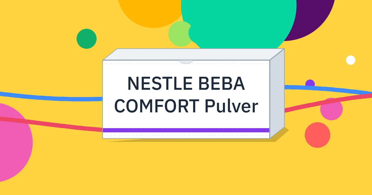 Symbolbild: Packung mit der Aufschrift NESTLE BEBA COMFORT Pulver (PZN 17962252) – Verfügbarkeit und Bezug in Apotheken in Frankfurt am Main