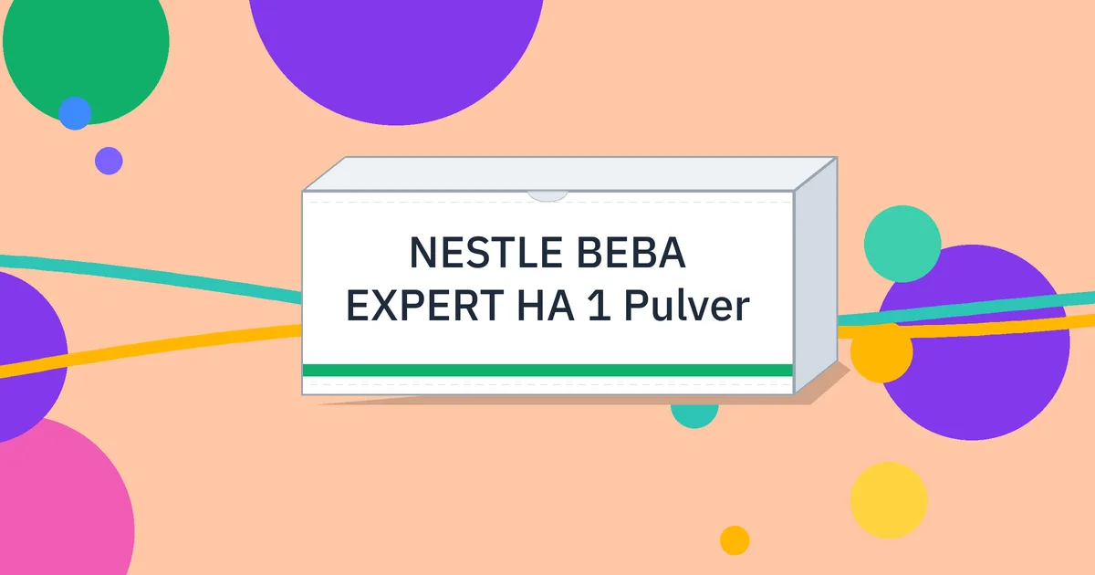 Symbolbild: Packung mit der Aufschrift NESTLE BEBA EXPERT HA 1 Pulver (PZN 18747797) – Verfügbarkeit und Bezug in Apotheken in Frankfurt am Main