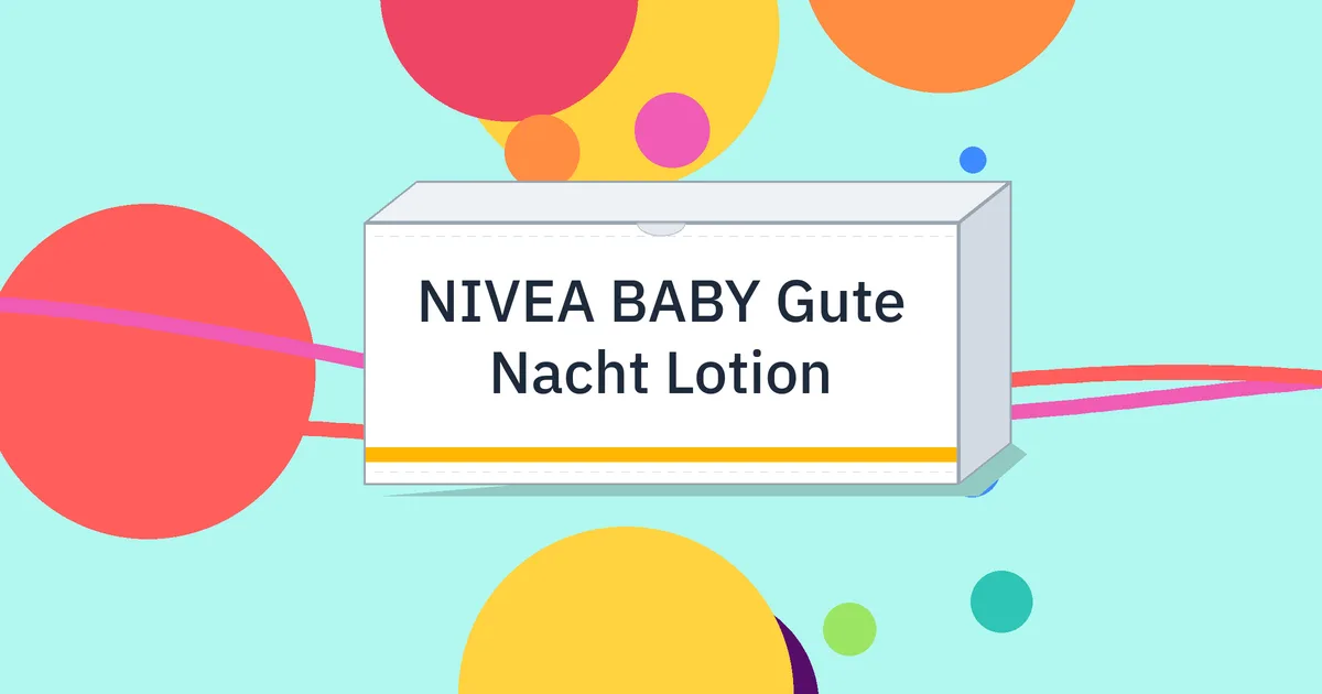 Symbolbild: Packung mit der Aufschrift NIVEA BABY Gute Nacht Lotion (PZN 19494921) – Verfügbarkeit und Bezug in Apotheken in Frankfurt am Main