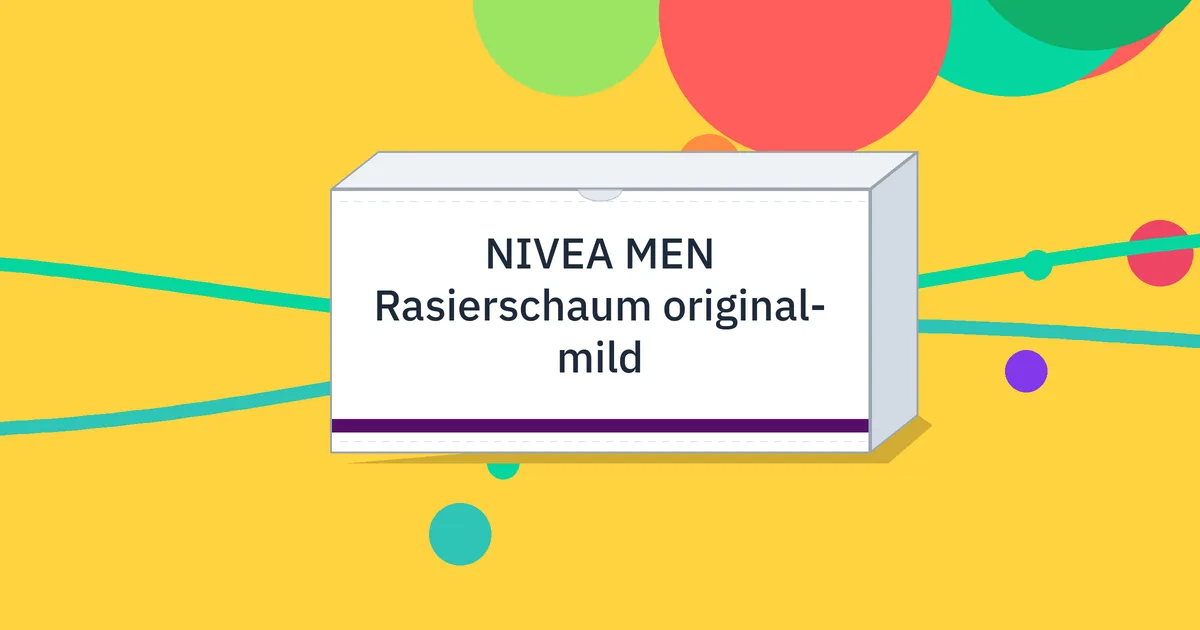 Symbolbild: Packung mit der Aufschrift NIVEA MEN Rasierschaum original-mild (PZN 11326265) – Verfügbarkeit und Bezug in Apotheken in Frankfurt am Main