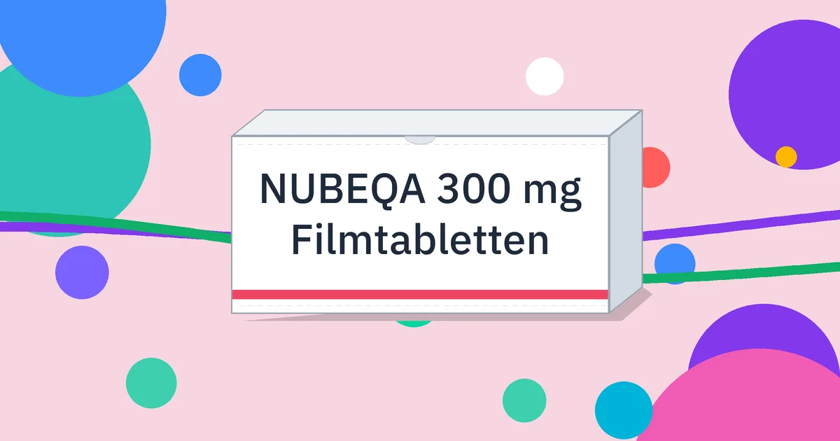 Symbolbild: Packung mit der Aufschrift NUBEQA 300 mg Filmtabletten (PZN 16861081) – Verfügbarkeit und Bezug in Apotheken in Frankfurt am Main