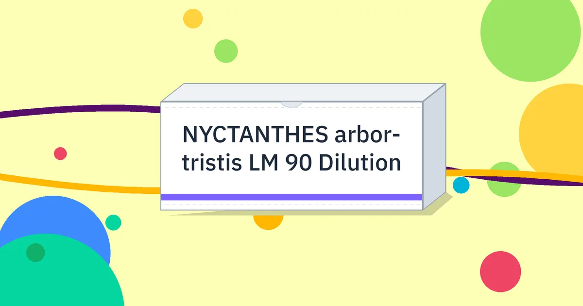 Symbolbild: Packung mit der Aufschrift NYCTANTHES arbor-tristis LM 90 Dilution (PZN 13621258) – Verfügbarkeit und Bezug in Apotheken in Frankfurt am Main