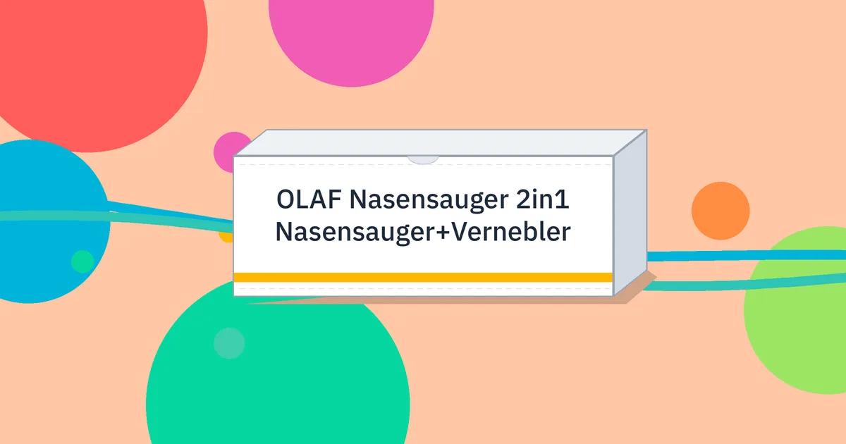 Symbolbild: Packung mit der Aufschrift OLAF Nasensauger 2in1 Nasensauger+Vernebler (PZN 20056304) – Verfügbarkeit und Bezug in Apotheken in Frankfurt am Main