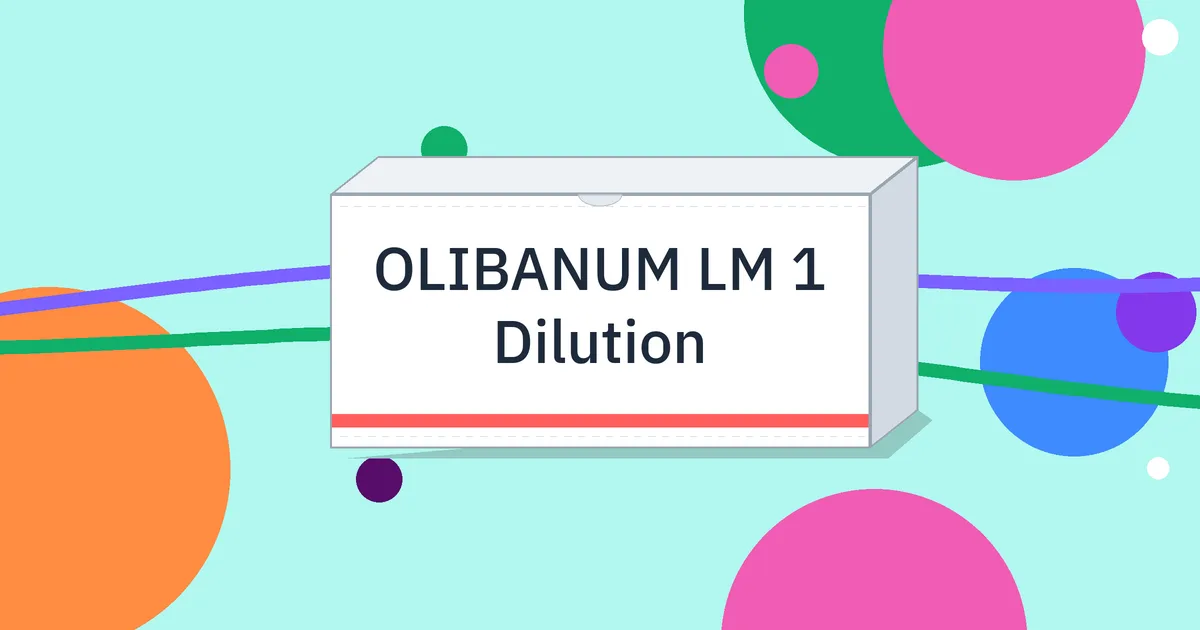 Symbolbild: Packung mit der Aufschrift OLIBANUM LM 1 Dilution (PZN 12971536) – Verfügbarkeit und Bezug in Apotheken in Frankfurt am Main