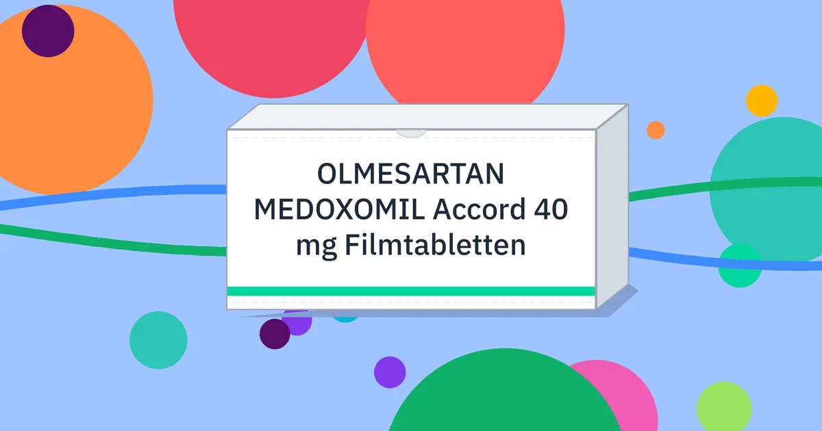 Symbolbild: Packung mit der Aufschrift OLMESARTAN MEDOXOMIL Accord 40 mg Filmtabletten (PZN 12379714) – Verfügbarkeit und Bezug in Apotheken in Frankfurt am Main