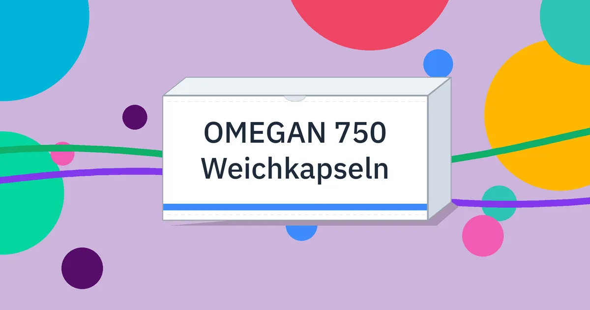 Symbolbild: Packung mit der Aufschrift OMEGAN 750 Weichkapseln (PZN 11868693) – Verfügbarkeit und Bezug in Apotheken in Frankfurt am Main