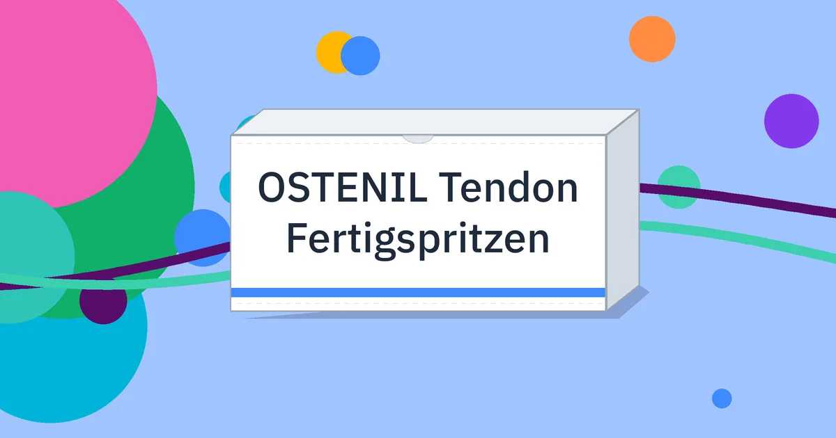 Symbolbild: Packung mit der Aufschrift OSTENIL Tendon Fertigspritzen (PZN 09440404) – Verfügbarkeit und Bezug in Apotheken in Frankfurt am Main