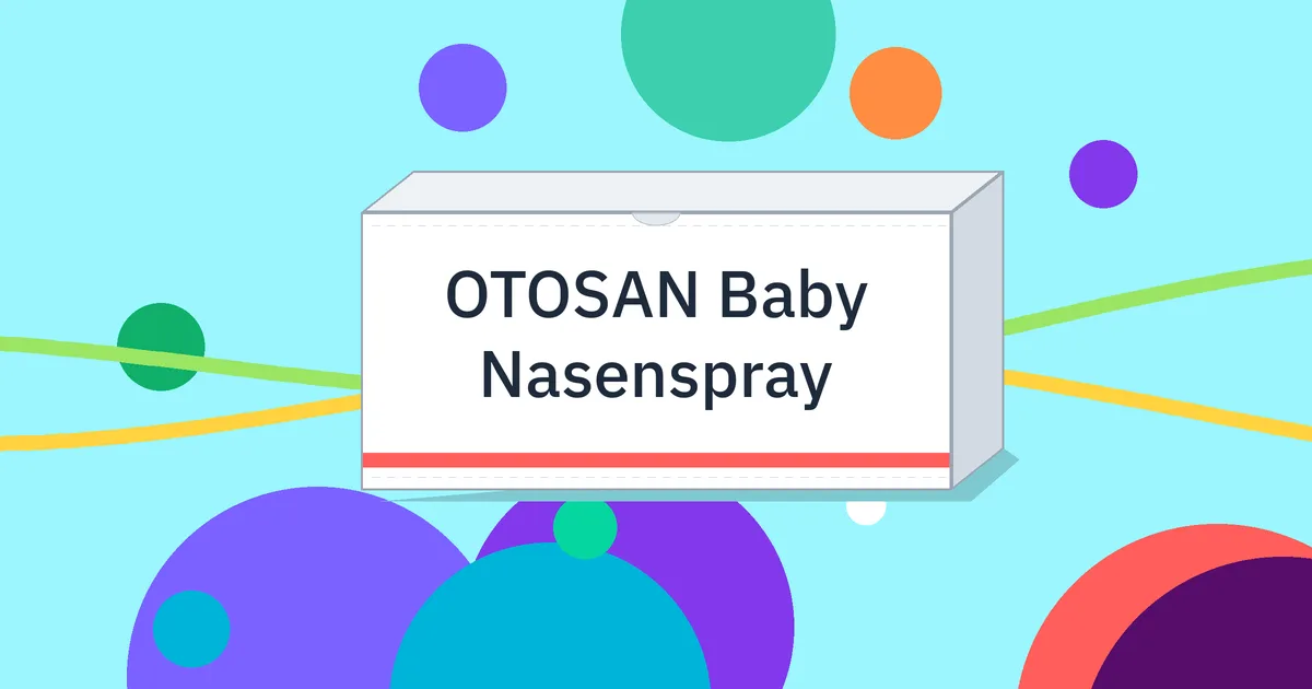 Symbolbild: Packung mit der Aufschrift OTOSAN Baby Nasenspray (PZN 19484147) – Verfügbarkeit und Bezug in Apotheken in Frankfurt am Main