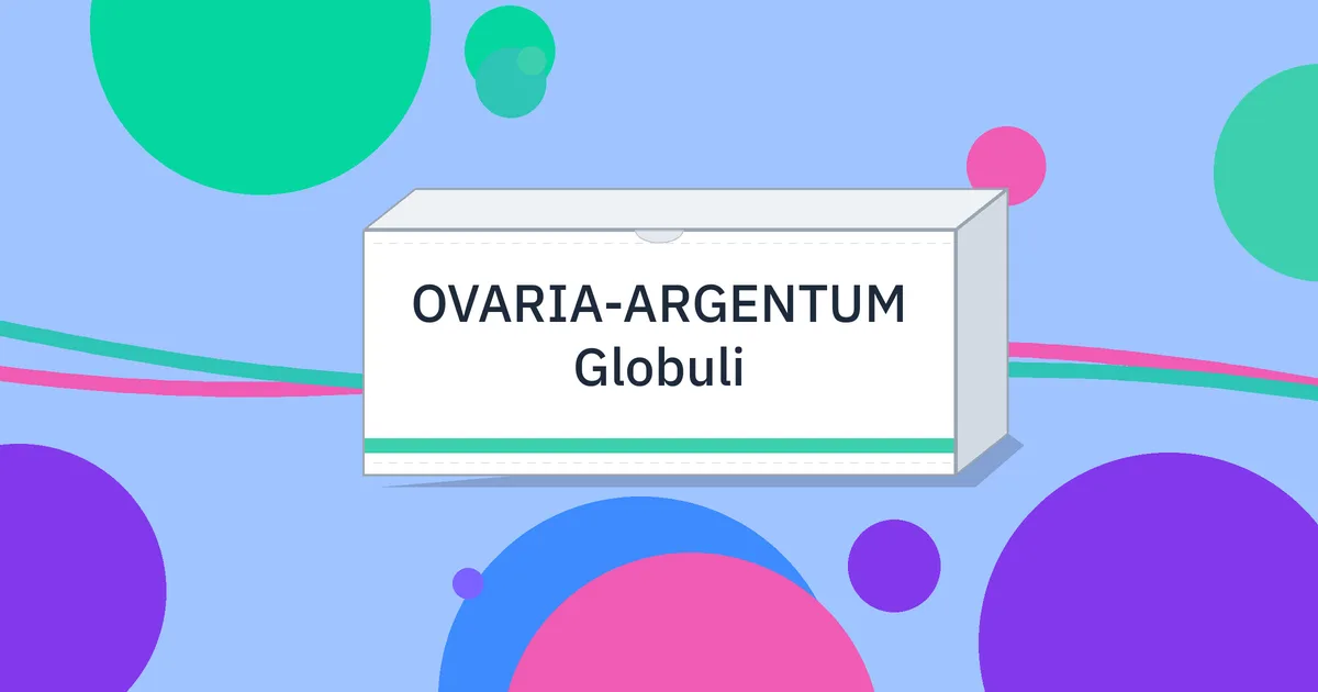 Symbolbild: Packung mit der Aufschrift OVARIA-ARGENTUM Globuli (PZN 08786885) – Verfügbarkeit und Bezug in Apotheken in Frankfurt am Main