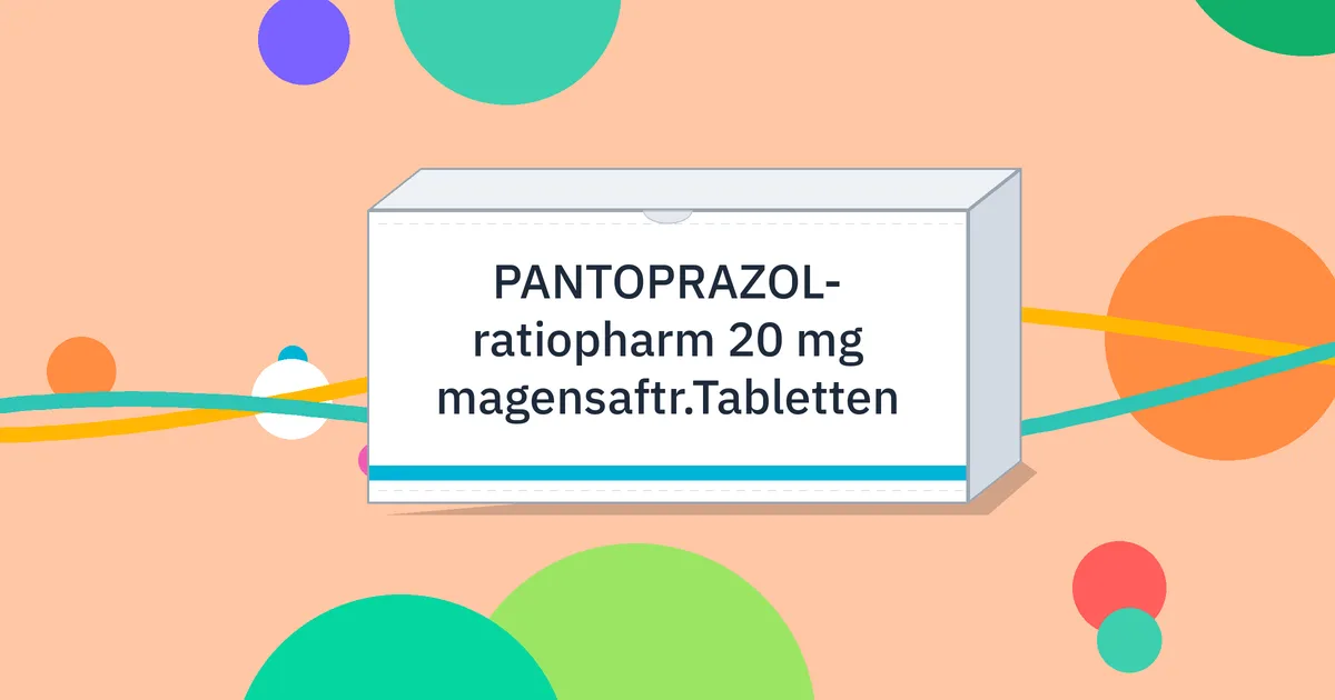 Symbolbild: Packung mit der Aufschrift PANTOPRAZOL-ratiopharm 20 mg magensaftr.Tabletten (PZN 01175026) – Verfügbarkeit und Bezug in Apotheken in Frankfurt am Main