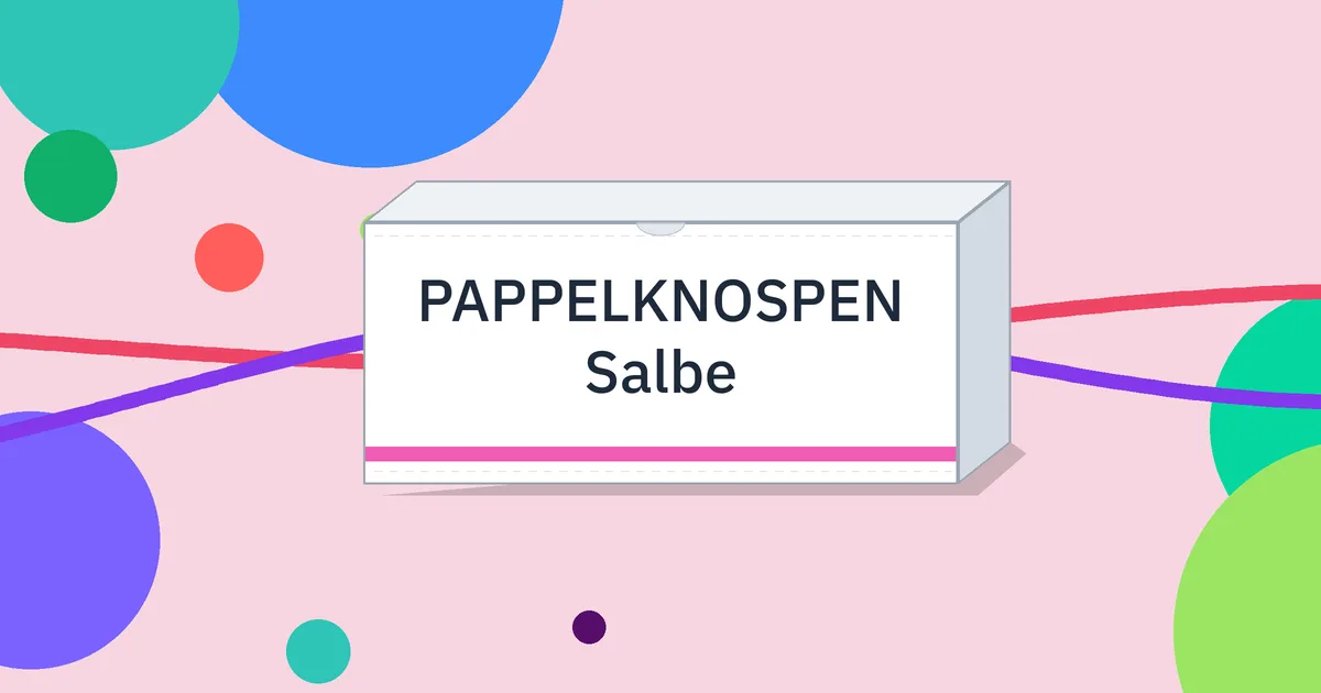 Symbolbild: Packung mit der Aufschrift PAPPELKNOSPEN Salbe (PZN 19141973) – Verfügbarkeit und Bezug in Apotheken in Frankfurt am Main
