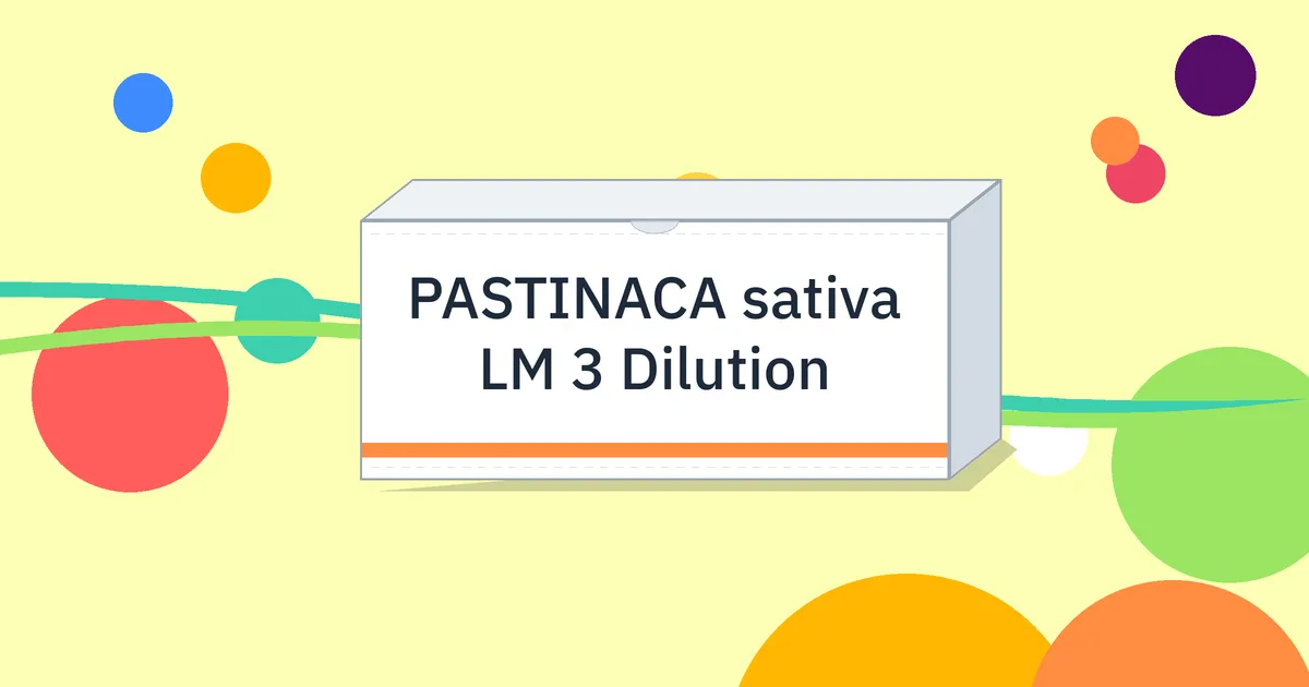 Symbolbild: Packung mit der Aufschrift PASTINACA sativa LM 3 Dilution (PZN 13632204) – Verfügbarkeit und Bezug in Apotheken in Frankfurt am Main