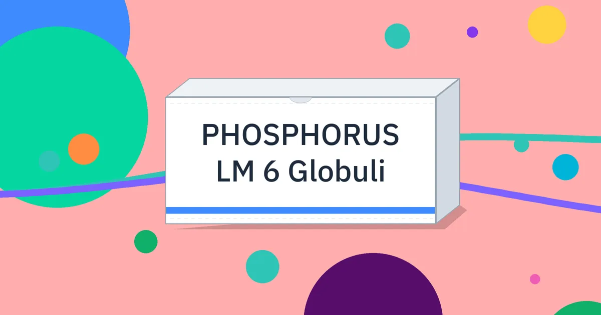 Symbolbild: Packung mit der Aufschrift PHOSPHORUS LM 6 Globuli (PZN 16163371) – Verfügbarkeit und Bezug in Apotheken in Frankfurt am Main