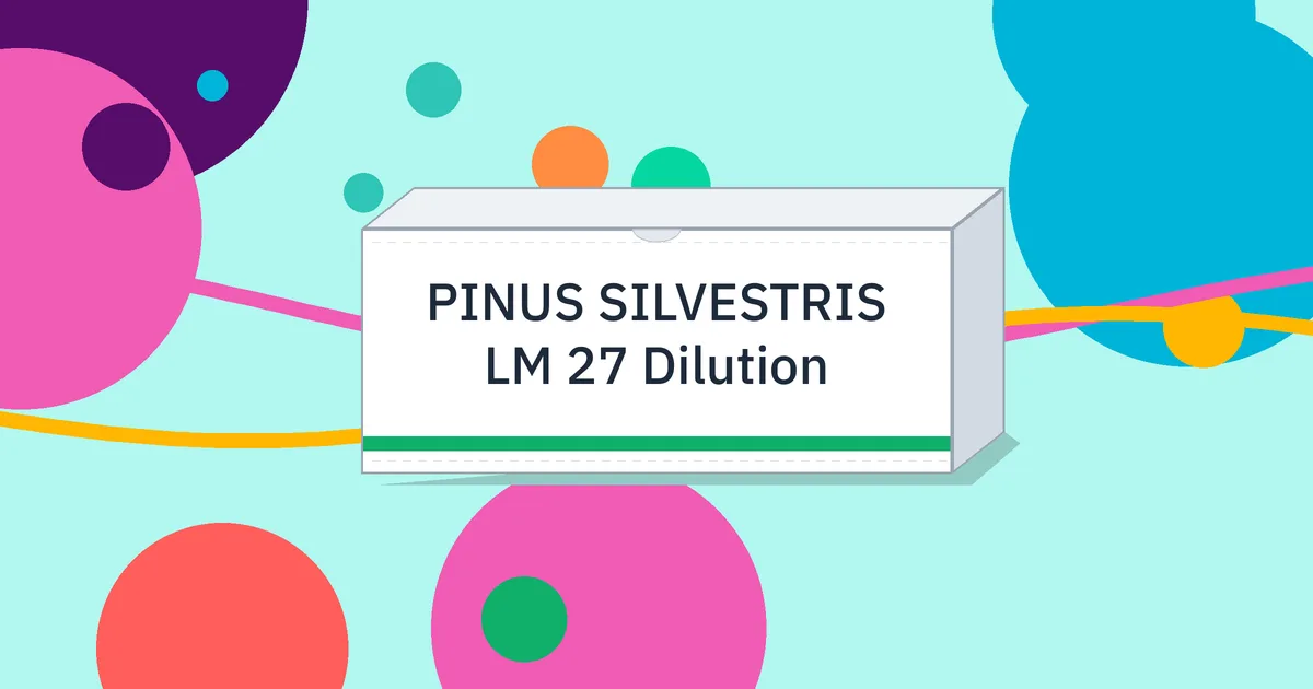 Symbolbild: Packung mit der Aufschrift PINUS SILVESTRIS LM 27 Dilution (PZN 13643113) – Verfügbarkeit und Bezug in Apotheken in Frankfurt am Main