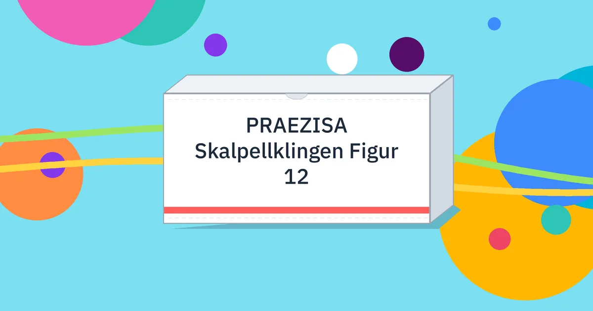 Symbolbild: Packung mit der Aufschrift PRAEZISA Skalpellklingen Figur 12 (PZN 09619681) – Verfügbarkeit und Bezug in Apotheken in Frankfurt am Main
