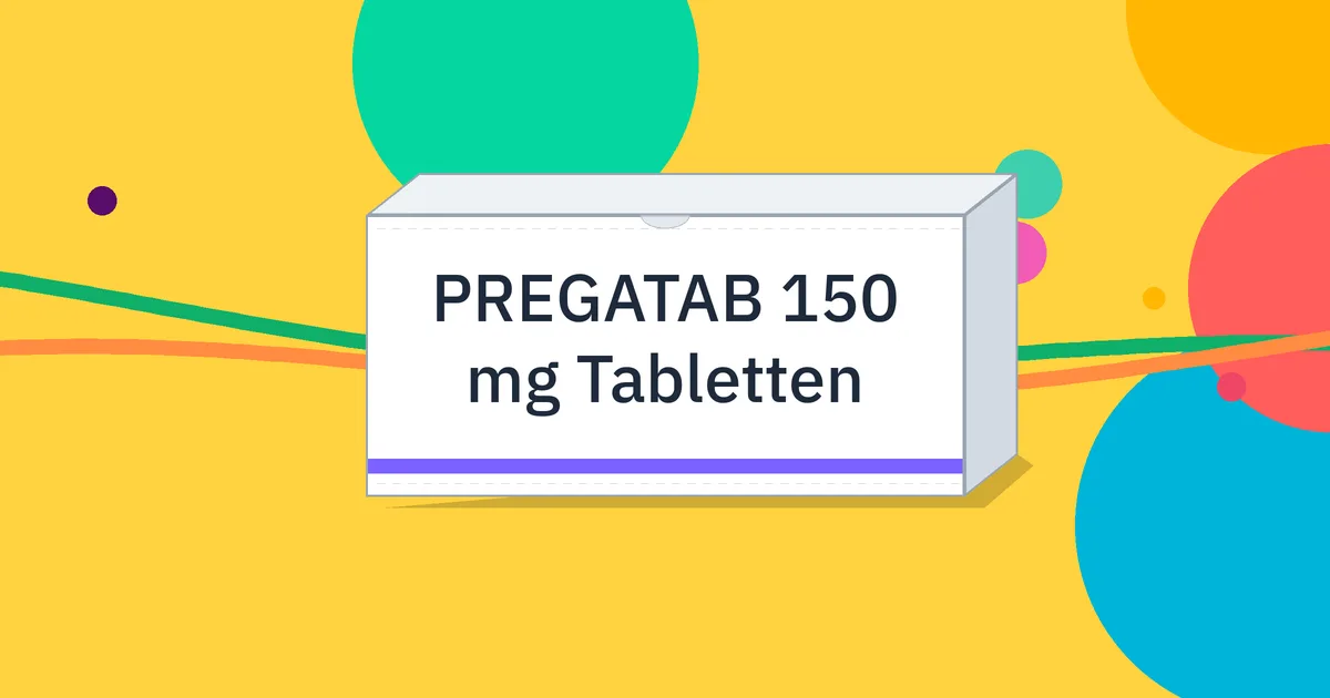 Symbolbild: Packung mit der Aufschrift PREGATAB 150 mg Tabletten (PZN 14135761) – Verfügbarkeit und Bezug in Apotheken in Frankfurt am Main
