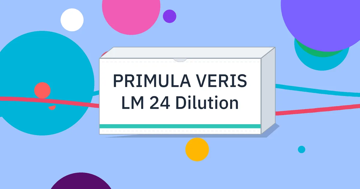 Symbolbild: Packung mit der Aufschrift PRIMULA VERIS LM 24 Dilution (PZN 13667651) – Verfügbarkeit und Bezug in Apotheken in Frankfurt am Main