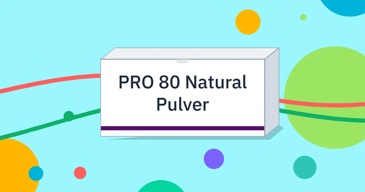Symbolbild: Packung mit der Aufschrift PRO 80 Natural Pulver (PZN 06959270) – Verfügbarkeit und Bezug in Apotheken in Frankfurt am Main