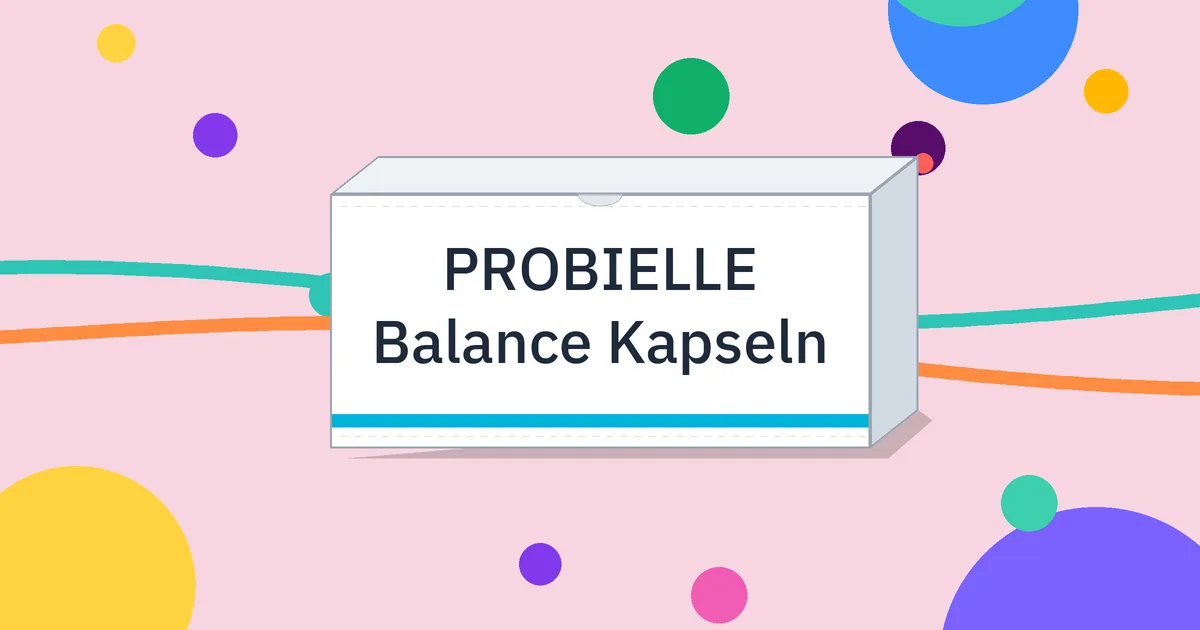 Symbolbild: Packung mit der Aufschrift PROBIELLE Balance Kapseln (PZN 14046477) – Verfügbarkeit und Bezug in Apotheken in Frankfurt am Main