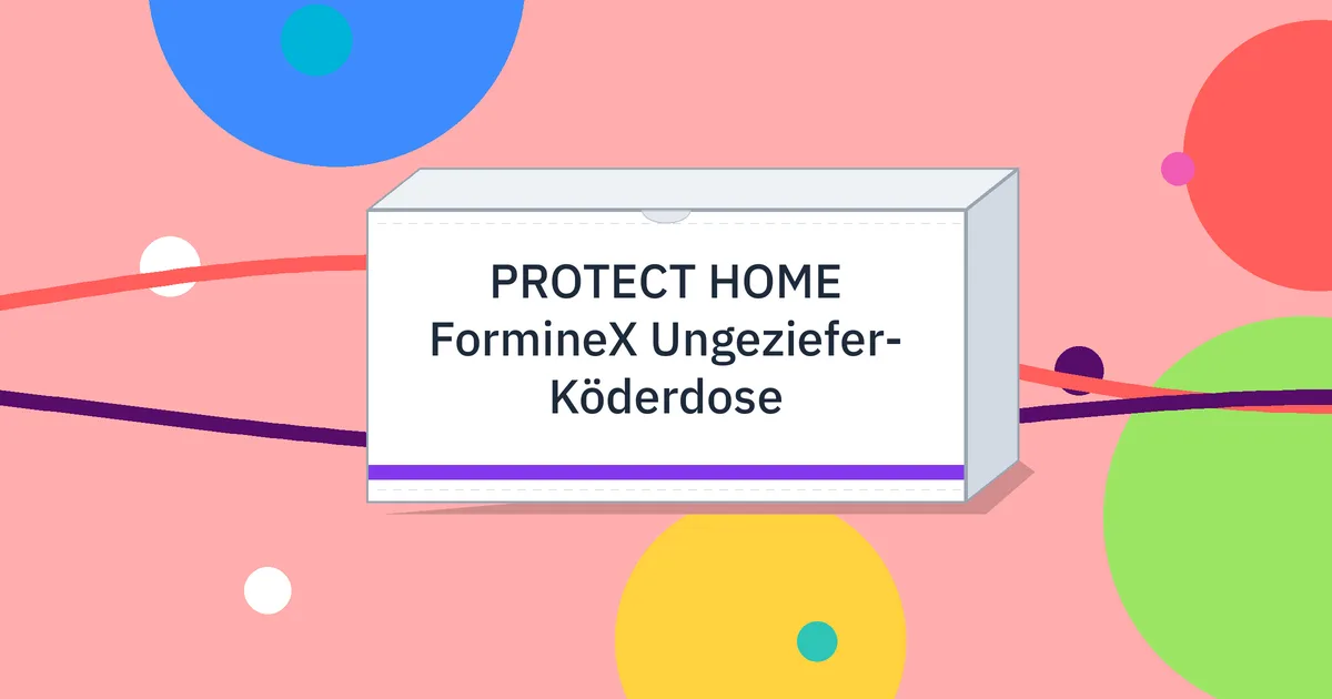 Symbolbild: Packung mit der Aufschrift PROTECT HOME FormineX Ungeziefer-Köderdose (PZN 14362327) – Verfügbarkeit und Bezug in Apotheken in Frankfurt am Main