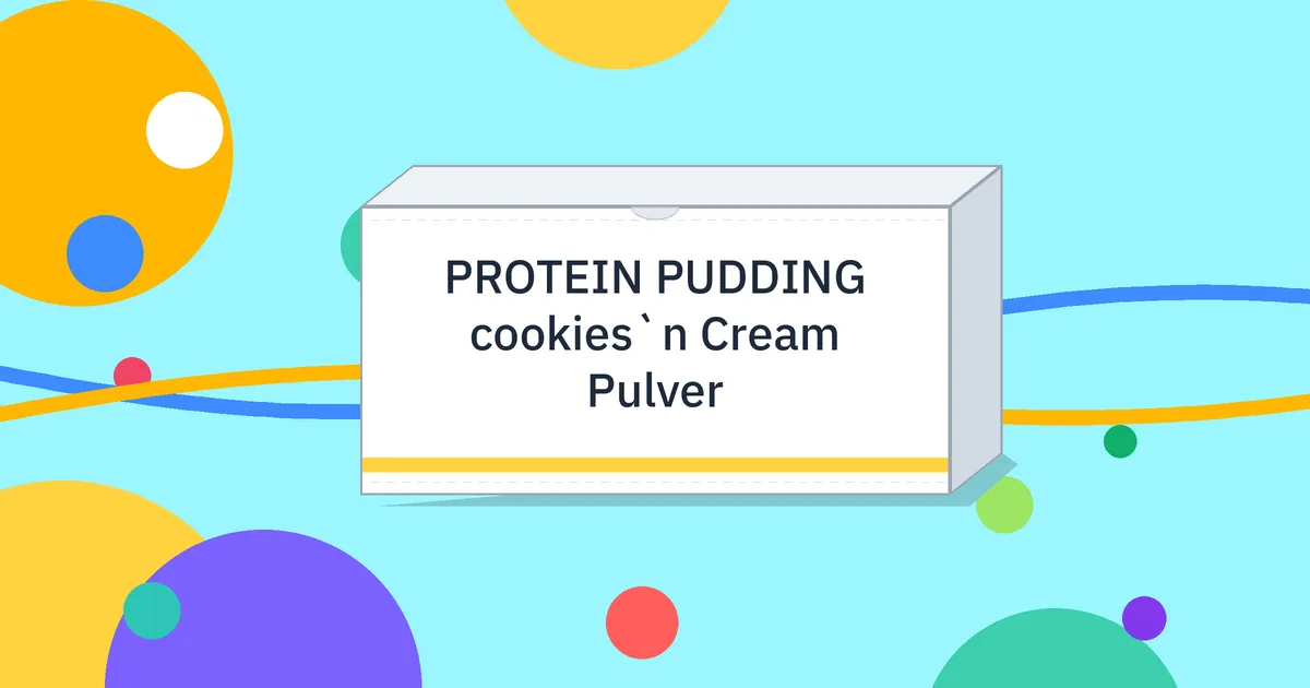 Symbolbild: Packung mit der Aufschrift PROTEIN PUDDING cookies`n Cream Pulver (PZN 10527518) – Verfügbarkeit und Bezug in Apotheken in Frankfurt am Main