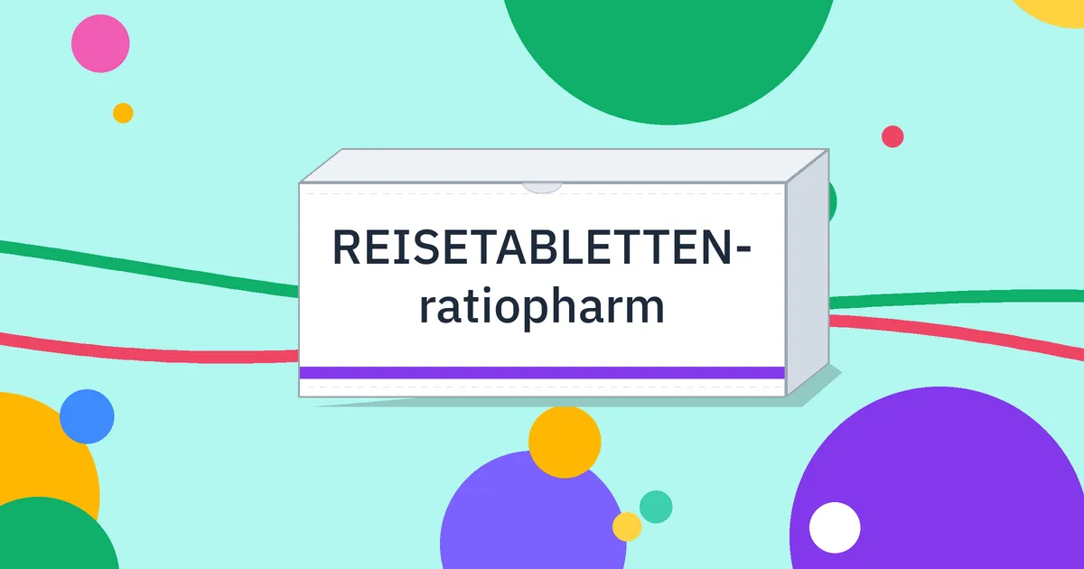 Symbolbild: Packung mit der Aufschrift REISETABLETTEN-ratiopharm (PZN 07372118) – Verfügbarkeit und Bezug in Apotheken in Frankfurt am Main