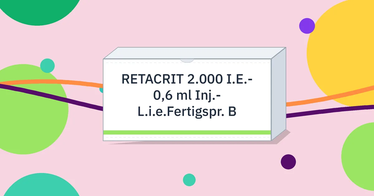 Symbolbild: Packung mit der Aufschrift RETACRIT 2.000 I.E.-0,6 ml Inj.-L.i.e.Fertigspr. B (PZN 12360324) – Verfügbarkeit und Bezug in Apotheken in Frankfurt am Main