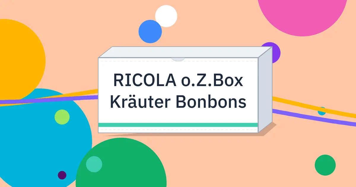 Symbolbild: Packung mit der Aufschrift RICOLA o.Z.Box Kräuter Bonbons (PZN 03648776) – Verfügbarkeit und Bezug in Apotheken in Frankfurt am Main