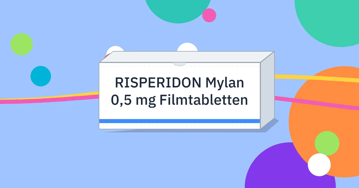 Symbolbild: Packung mit der Aufschrift RISPERIDON Mylan 0,5 mg Filmtabletten (PZN 07621403) – Verfügbarkeit und Bezug in Apotheken in Frankfurt am Main