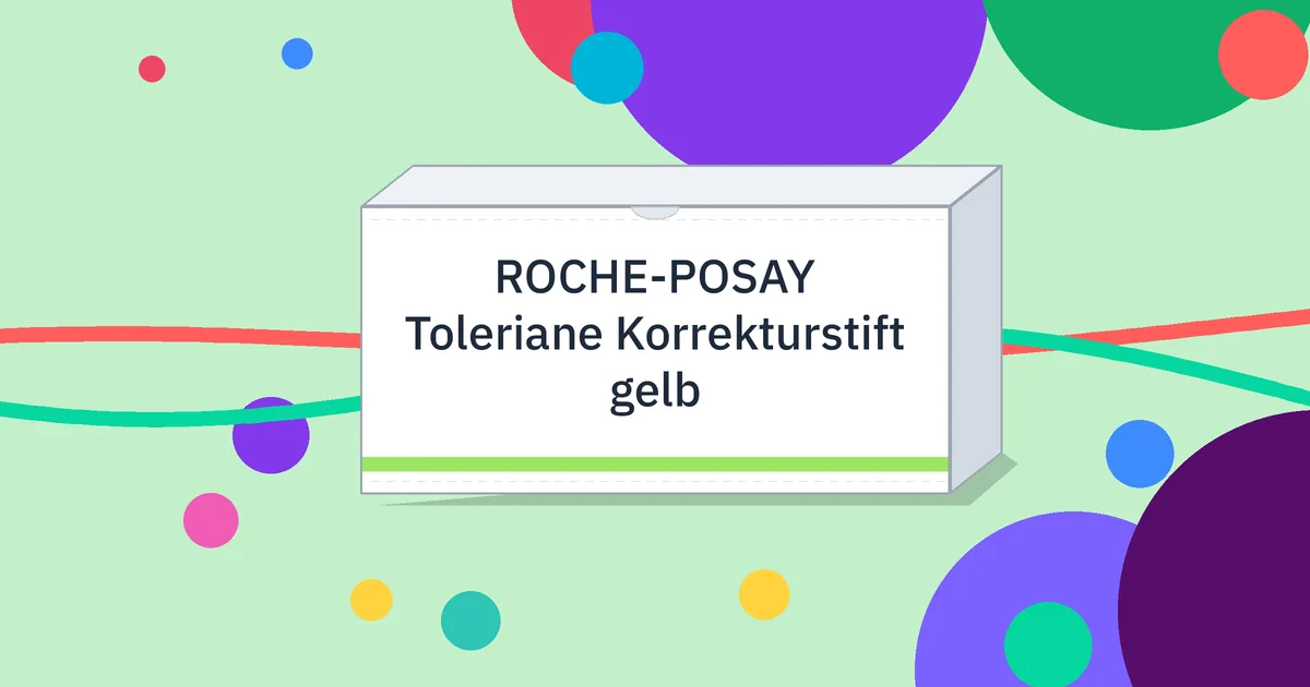 Symbolbild: Packung mit der Aufschrift ROCHE-POSAY Toleriane Korrekturstift gelb (PZN 07295027) – Verfügbarkeit und Bezug in Apotheken in Frankfurt am Main