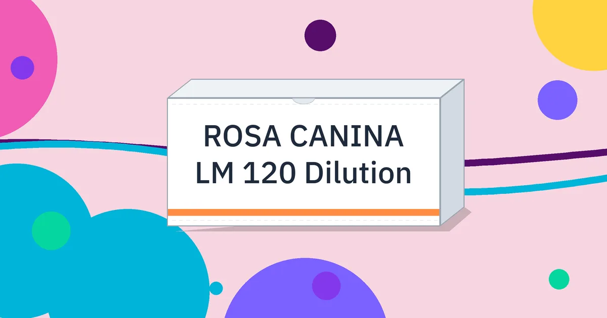 Symbolbild: Packung mit der Aufschrift ROSA CANINA LM 120 Dilution (PZN 13055675) – Verfügbarkeit und Bezug in Apotheken in Frankfurt am Main