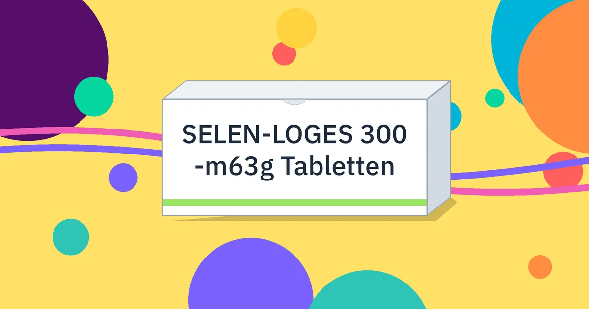 Symbolbild: Packung mit der Aufschrift SELEN-LOGES 300 -m63g Tabletten (PZN 02573119) – Verfügbarkeit und Bezug in Apotheken in Frankfurt am Main