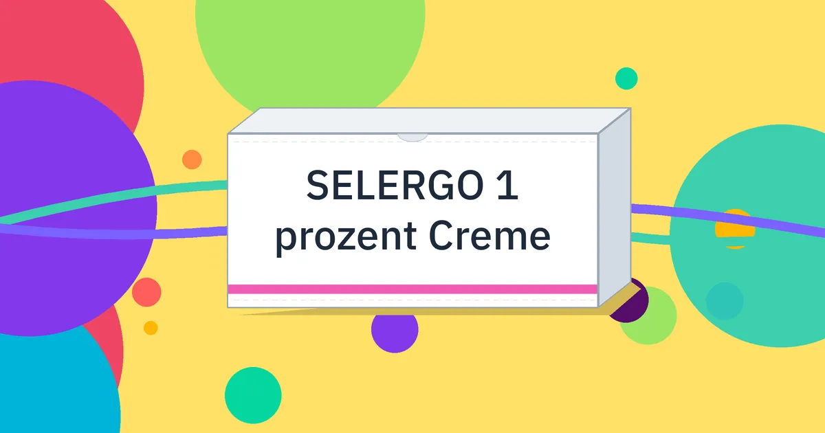 Symbolbild: Packung mit der Aufschrift SELERGO 1 prozent Creme (PZN 06714060) – Verfügbarkeit und Bezug in Apotheken in Frankfurt am Main