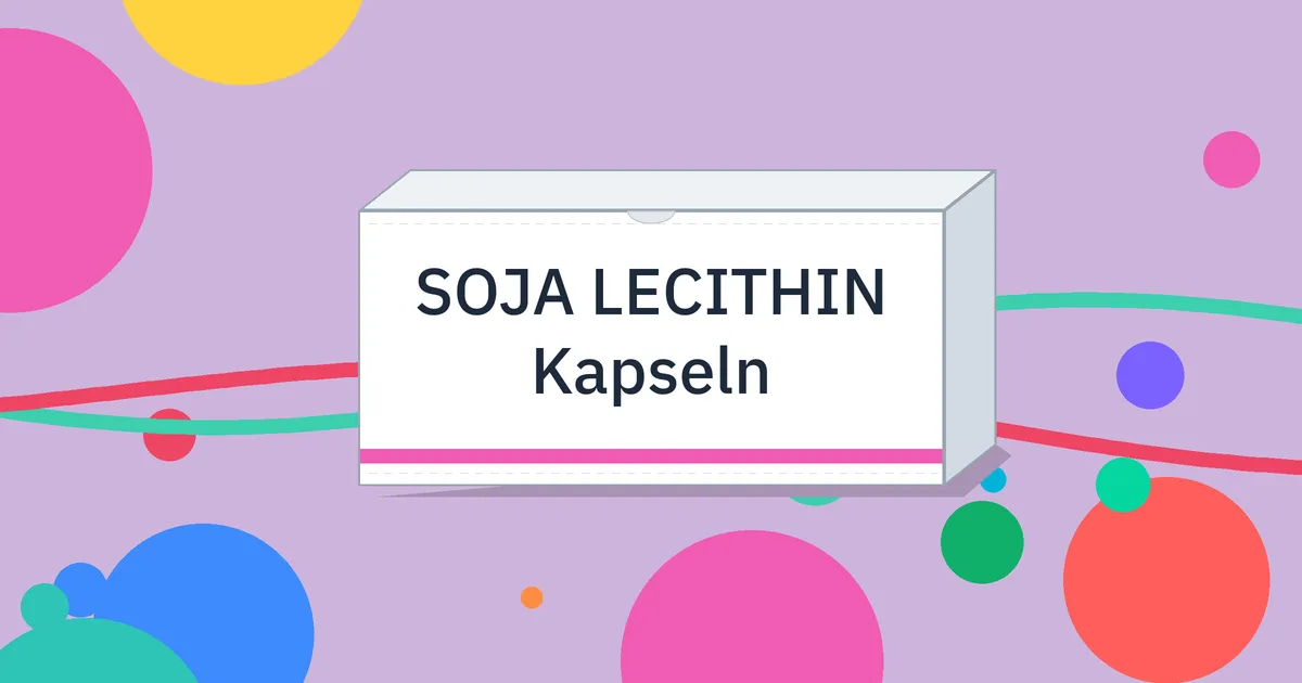 Symbolbild: Packung mit der Aufschrift SOJA LECITHIN Kapseln (PZN 19448482) – Verfügbarkeit und Bezug in Apotheken in Frankfurt am Main