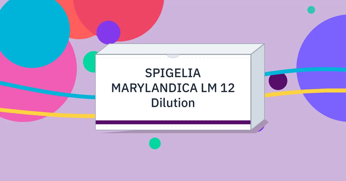 Symbolbild: Packung mit der Aufschrift SPIGELIA MARYLANDICA LM 12 Dilution (PZN 13195583) – Verfügbarkeit und Bezug in Apotheken in Frankfurt am Main
