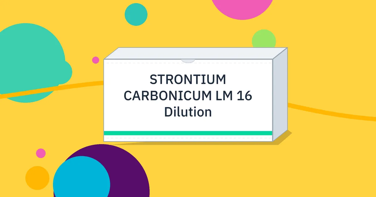 Symbolbild: Packung mit der Aufschrift STRONTIUM CARBONICUM LM 16 Dilution (PZN 13203176) – Verfügbarkeit und Bezug in Apotheken in Frankfurt am Main