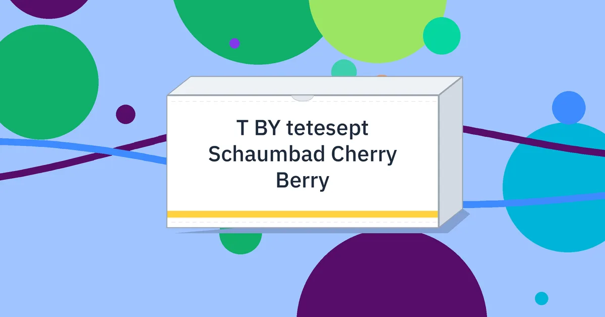 Symbolbild: Packung mit der Aufschrift T BY tetesept Schaumbad Cherry Berry (PZN 16854112) – Verfügbarkeit und Bezug in Apotheken in Frankfurt am Main