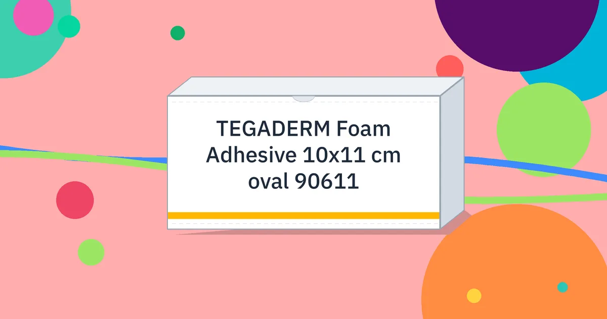 Symbolbild: Packung mit der Aufschrift TEGADERM Foam Adhesive 10x11 cm oval 90611 (PZN 07604942) – Verfügbarkeit und Bezug in Apotheken in Frankfurt am Main